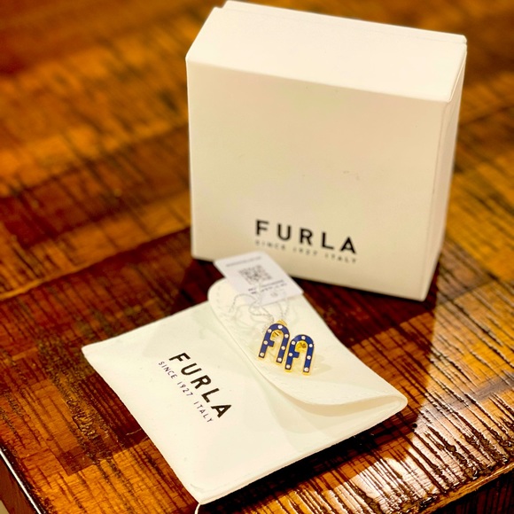 Furla | Jewelry | Furla Arch Logomania Earrings | Poshmark